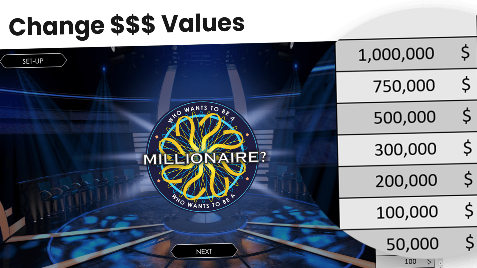 Download Who wants to be a Millionaire? PPT Game Template