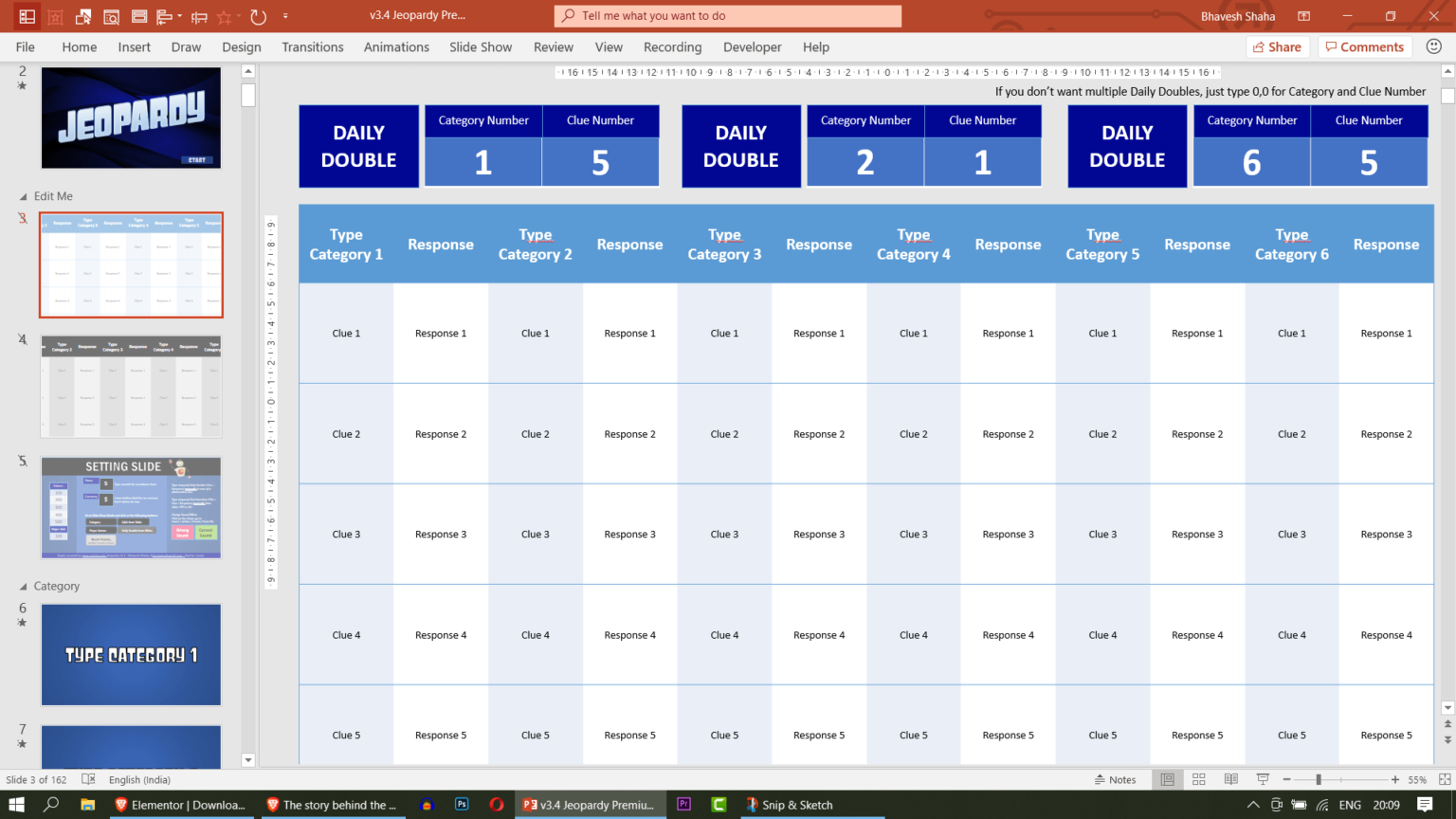 Download Jeopardy PowerPoint Template with Scoreboard