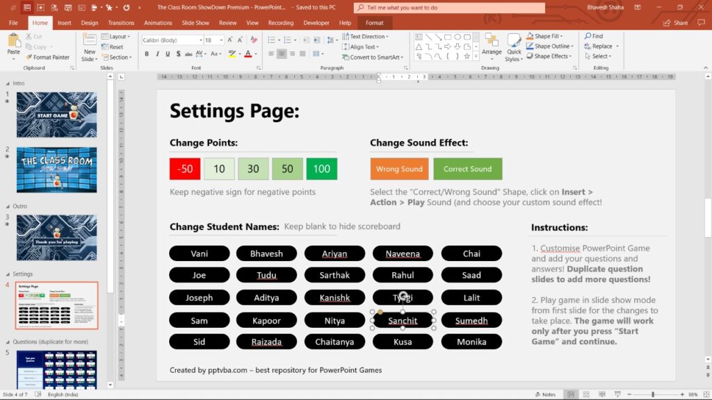 Download Trivia Maker PowerPoint Game for Online Class